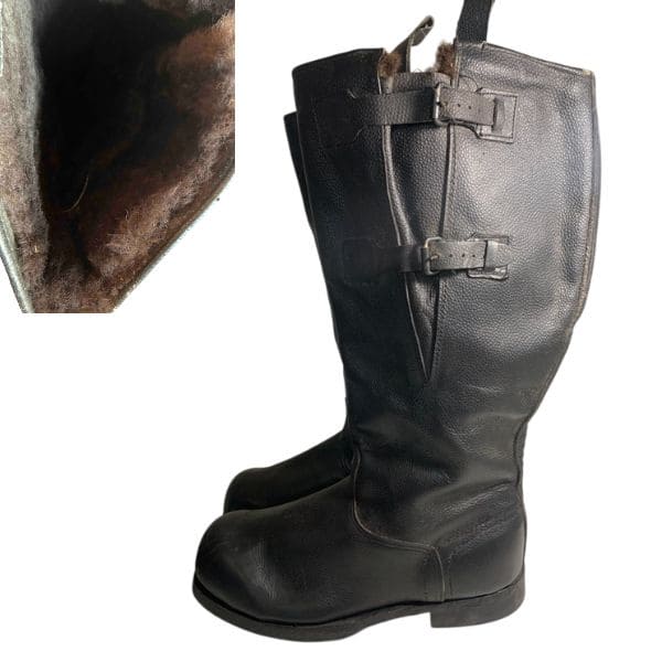 Soviet Winter Boots Soldier BIG 46 Jackboots Fur – Soviet Boots